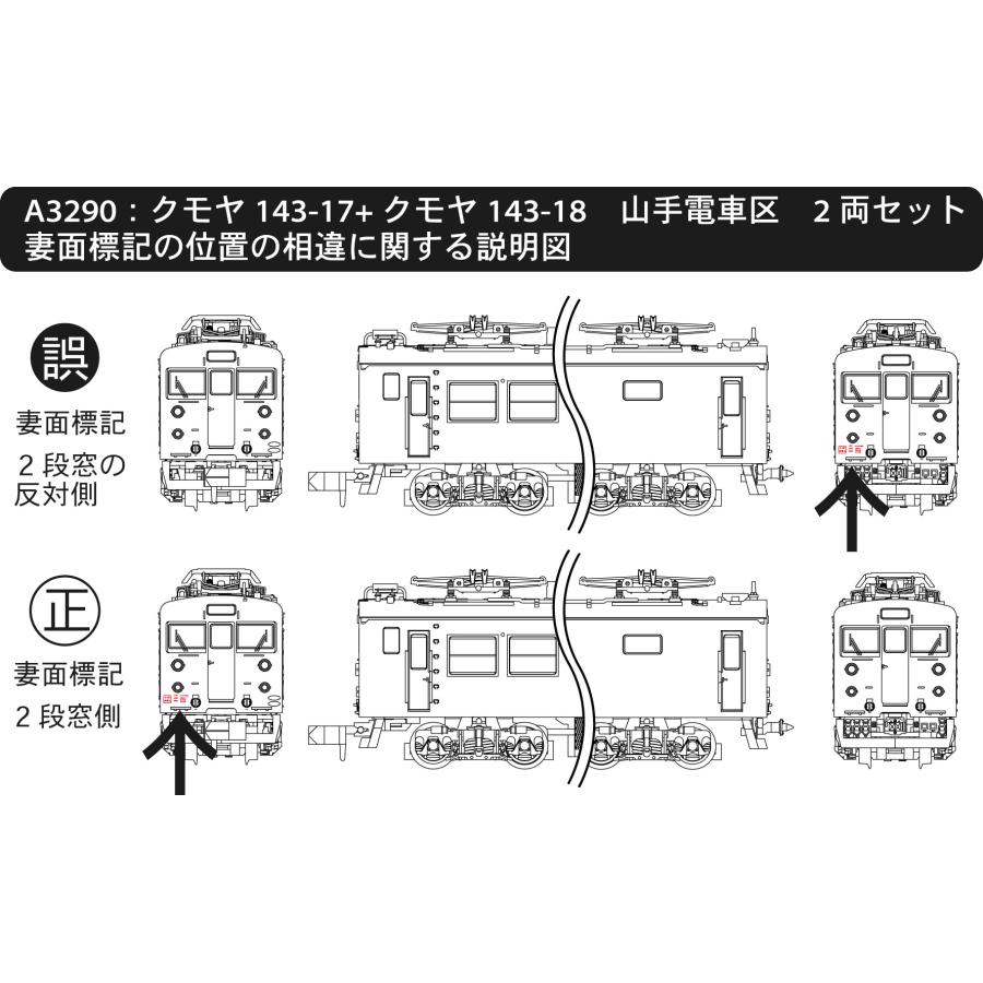 マイクロエース 【まとめ売り】マイクロエース (A3290)クモヤ143-17＋クモヤ143-18 山手電車区 2両セット〔表記修正インレタあり〕＋(A0301)マヤ34-2002 近代化更新 ...