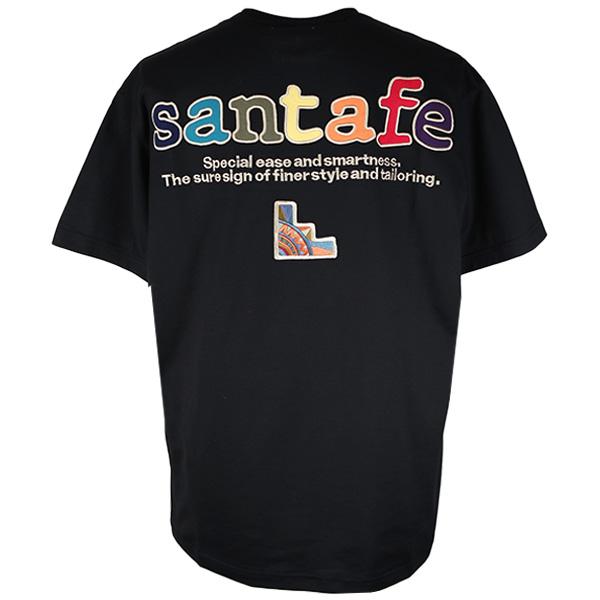 サンタフェ ・サンタフェ L(48) SALE 半袖Tシャツ 春夏 メンズ 丸首 カラフルロゴ刺繍 santafe 定番 日本製 ht239 ...