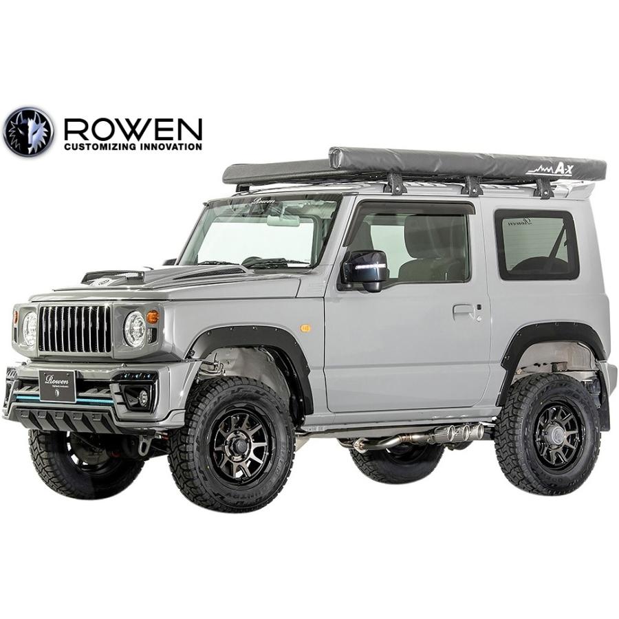 【M’s】 スズキ JB64W ジムニー (2018.7-) ROWEN ボンネットフードカバー ／／ FRP ロェン ロウェン エアロ パーツ カスタム 64ジムニー 1K002B00 ...