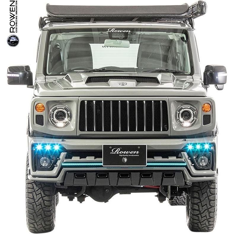 【M’s】 スズキ JB64W ジムニー (2018.7-) ROWEN ボンネットフードカバー ／／ FRP ロェン ロウェン エアロ パーツ カスタム 64ジムニー 1K002B00 ...