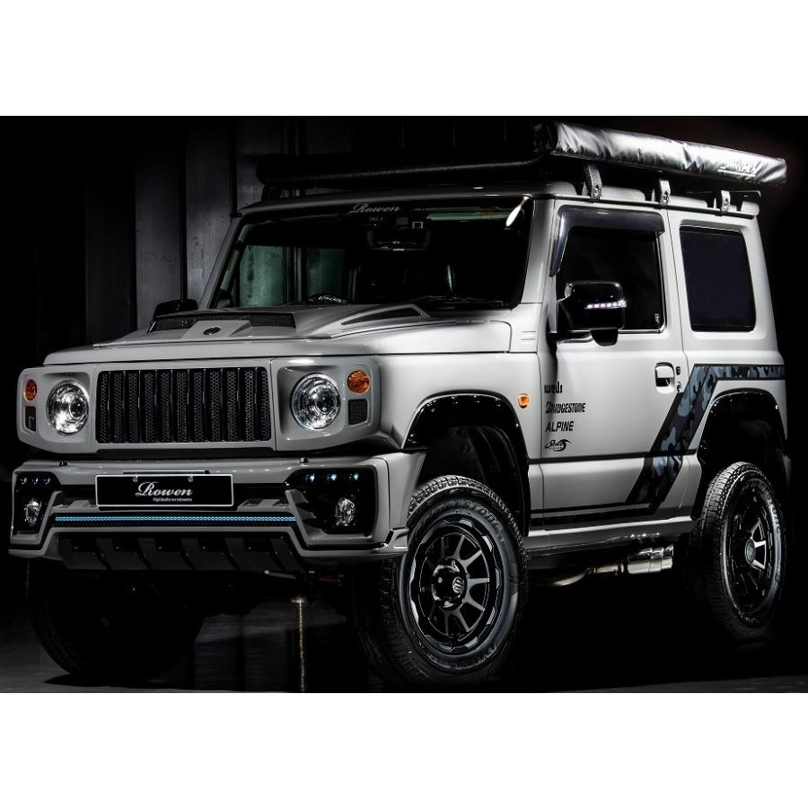 【M’s】 スズキ JB64W ジムニー (2018.7-) ROWEN ボンネットフードカバー ／／ FRP ロェン ロウェン エアロ パーツ カスタム 64ジムニー 1K002B00 ...