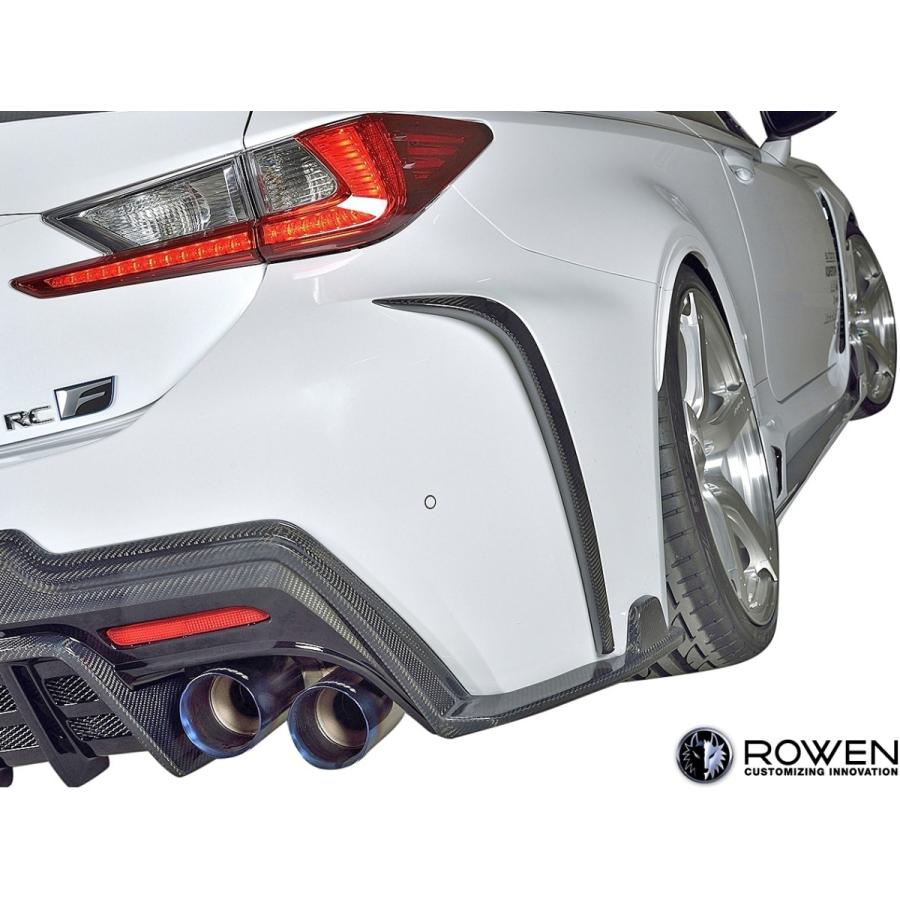 レクサス 【M's】 RC-F USC10 前期 (2014.10-2019.4) ROWEN リアバンバーエクステンション ／ カーボン ...