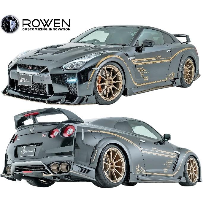 GT-R 【M's】日産 R35 後期 (2016.07-) ROWEN レーシングスタイル フルキット 6点／／FRP ロエン ロウェン ...