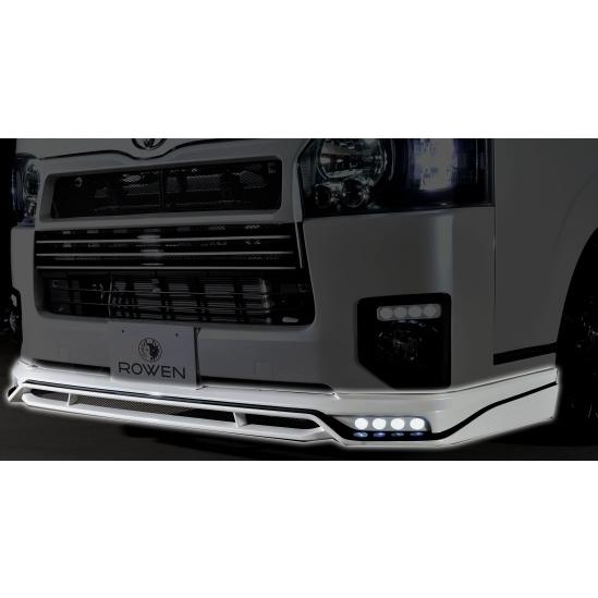 ハイエース 【M’s】 トヨタ 200 7型 ナロー GDH/TRH20# (2022.4-) ROWEN フロントスポイラー リップ ロェン ロウェン エアロ パーツ 200系 HIACE ...