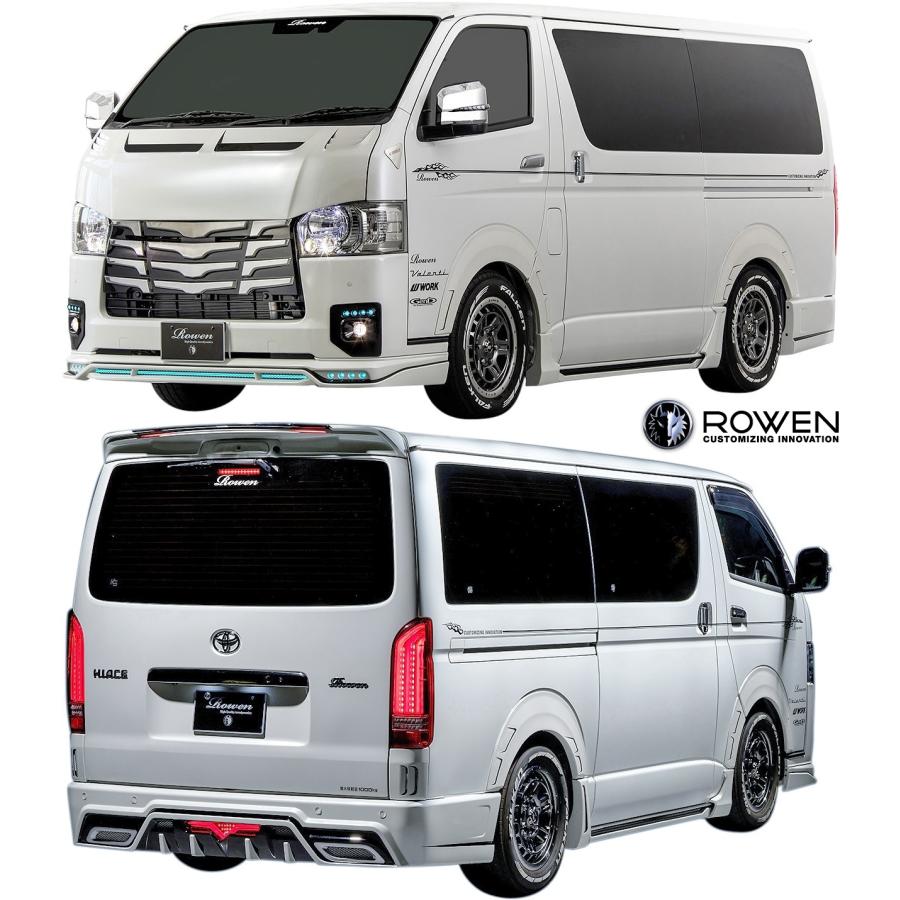 ハイエース 【M’s】 トヨタ 200 7型 ナロー GDH/TRH20# (2022.4-) ROWEN フロントスポイラー リップ ロェン ロウェン エアロ パーツ 200系 HIACE ...