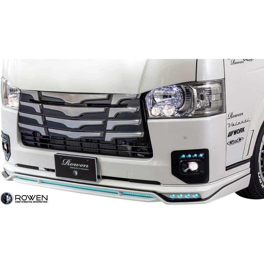 ハイエース 【M’s】 トヨタ 200 7型 ナロー GDH/TRH20# (2022.4-) ROWEN 7型専用 フォグカバー (LED付) ロェン ロウェン エアロ パーツ 200系 ...