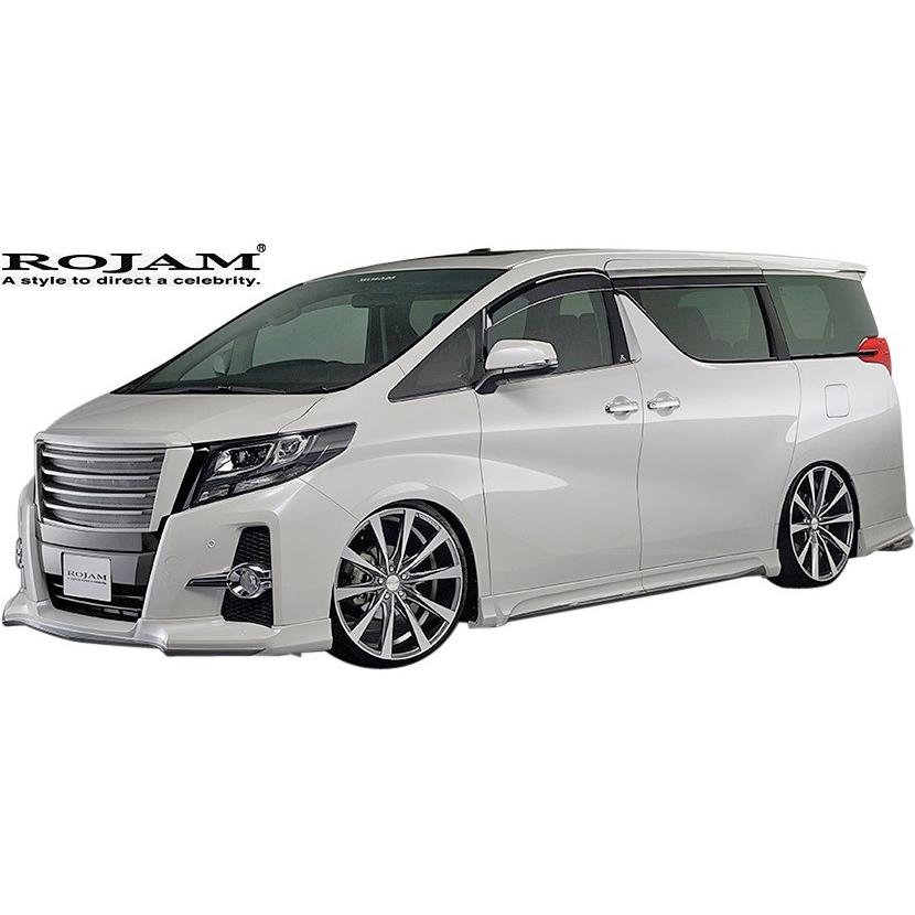 トヨタ 【M's】トヨタ アルファード 30系 前期 (2015/1-2017/12) ROJAM IRT フロントリップスポイラー FRP 未塗装 ロジャム エアロ ハーフ リップ 21 ...