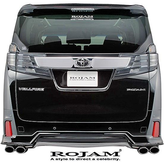 トヨタ 【M's】トヨタ ヴェルファイア 30系 前期 (2015/1-2017/12) ROJAM IRT リアリップスポイラー FRP 未塗装 ロジャム エアロ TOYOTA ...