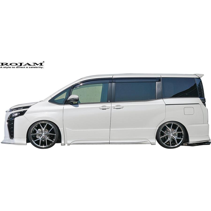 トヨタ 【M's】トヨタ ヴォクシー 80系 後期 ZSグレード (2017/7-) ROJAM IRT サイドステップモール ロジャム FRP 未塗装 21-ss-vn80 ボクシー ...