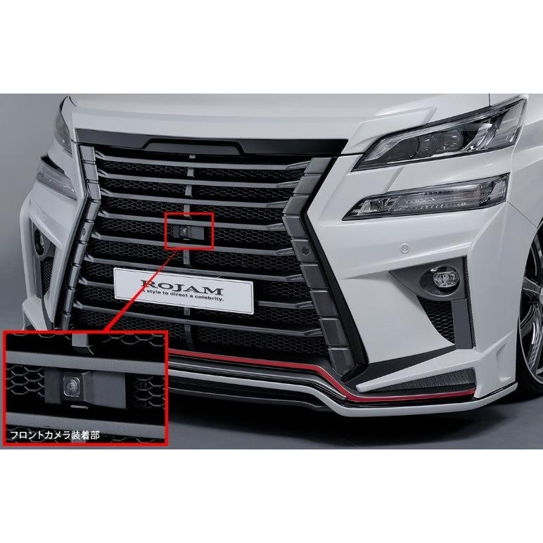 トヨタ 【M's】トヨタ ヴェルファイア 30系 前期 (2015/1-2017/12) ROJAM IRT GENIK フロントバンパースポイラー LEDレス.Ver (※ PCS/DRCC ...