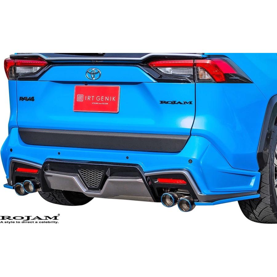 RAV4 【M's】 トヨタ X/G/G-Z/Adventure (2019/4-) ROJAM IRT GENIK リアハーフバンパースポイラー LEDレス.ver FRP 未塗装 ロジャム ...