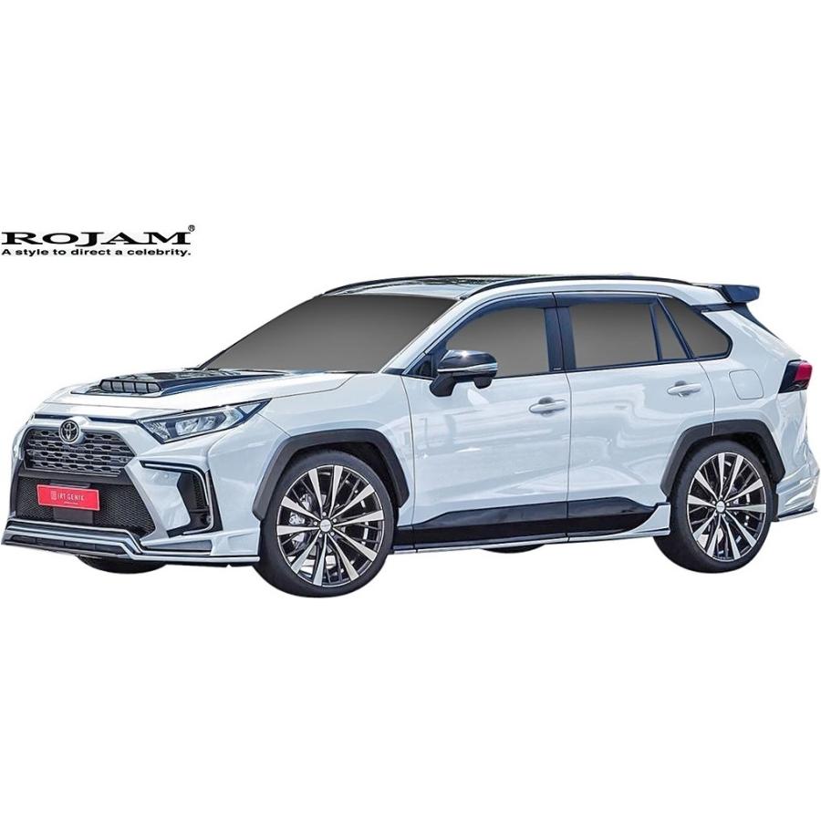 【M's】 トヨタ RAV4 X/G/G-Z/Adventure (2019/4-) ROJAM IRT GENIK リアハーフバンパースポイラー LEDレス.ver ／ FRP 未塗装 ...