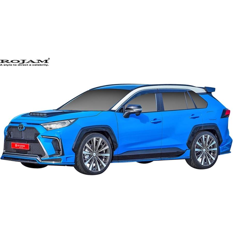 RAV4 【M's】 トヨタ X/G/G-Z/Adventure (2019/4-) ROJAM IRT GENIK リアハーフバンパースポイラー LEDレス.ver FRP 未塗装 ロジャム ...