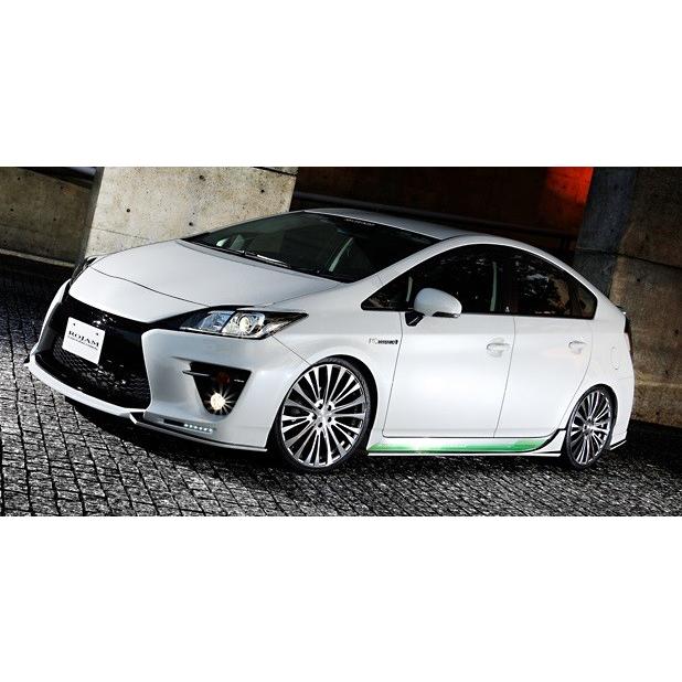 トヨタ 【M's】トヨタ プリウス G’s 30系 (2011/12-2015/12) ROJAM VERDE サイドアンダースポイラー 左右／／ZVW30 FRP ロジャム ヴェルデ 23 ...