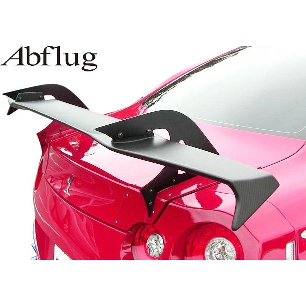 GT-R 【M's】 R35 (2007.12-) Abflug スワンネック リアウイング LOWタイプ (W1830xD240xH250 ...