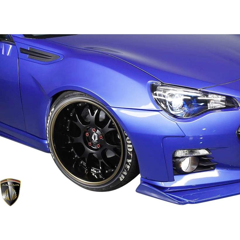 BRZ 【M's】 スバル ZC6 前期 (2012-2016) AIMGAIN GT × STANCENATION フロントオーバーフェンダー 左右 FRP エイムゲイン エアロ パーツ ...
