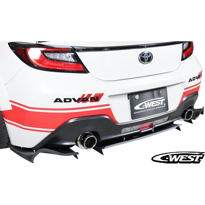 86 【M's】 トヨタ GR86 ZN8 (2021.10-) C-WEST リアディフューザー カーボン CFRP シーウエスト エアロ ...