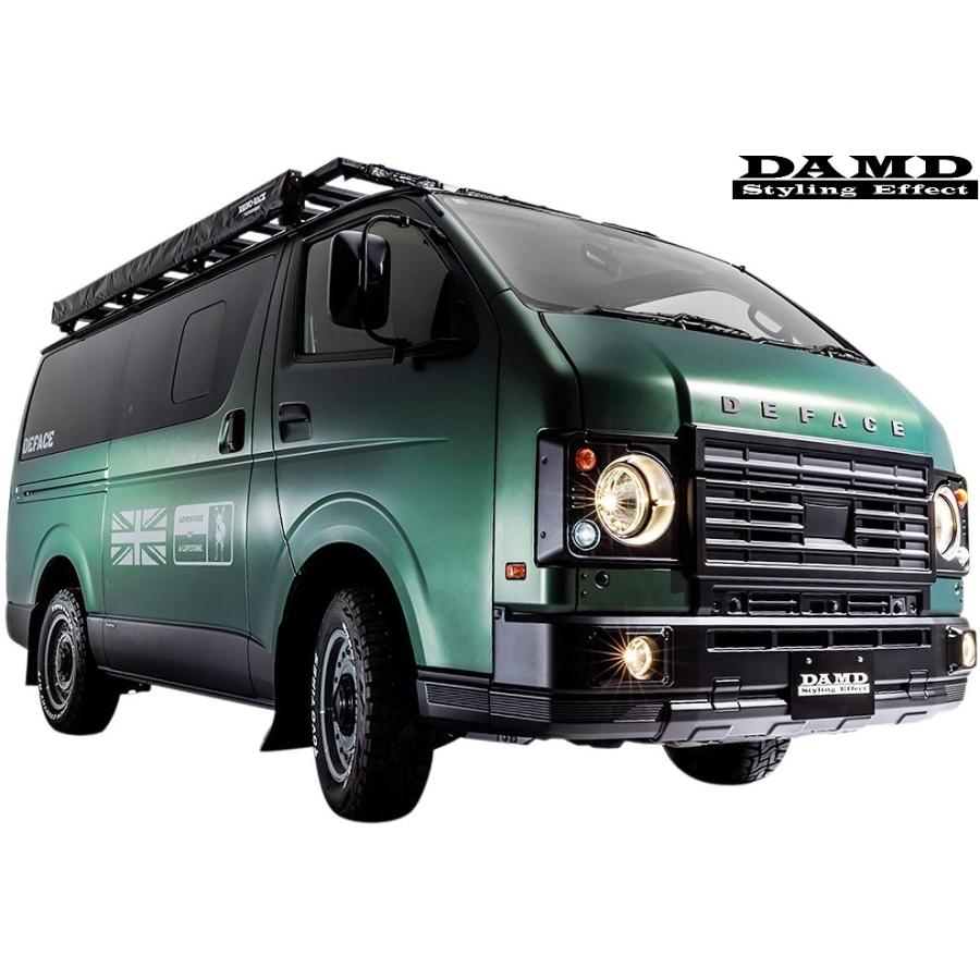 ハイエース 【M’s】 200 8型 ナロー (2022.4-) DAMD DEFACE フェイスチェンジキット 一式 ダムド デフェイス エアロ パーツ 200系 200ハイエース 標準型 ...