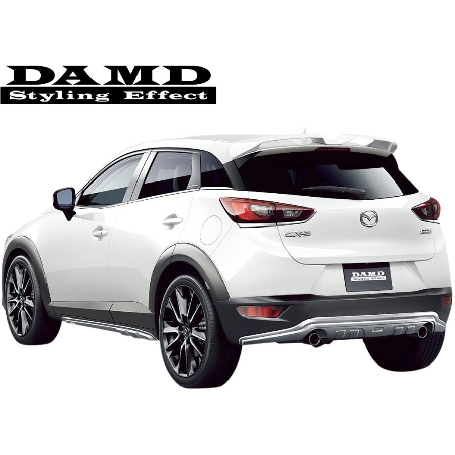 マツダ 【M's】 CX-3 M-package DK5FW DK5AW (2015.2-) DAMD リアアンダープロテクター (マットシルバー塗装済) ABS ダムド エアロ パーツ 部品 ...