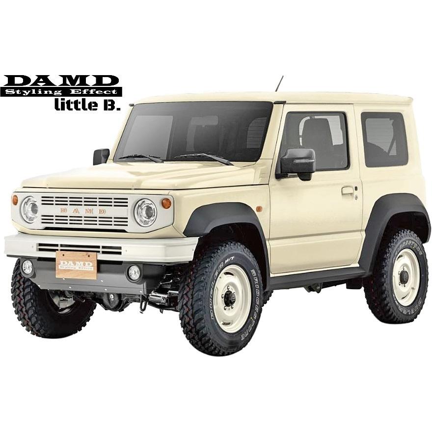 ジムニー 【M's】 スズキ JB74 シエラ (2018.7-) DAMD little B. アメリカンレターエンブレム ( オレンジ×シルバー ) ダムド エアロ ロゴ エンブレム ...