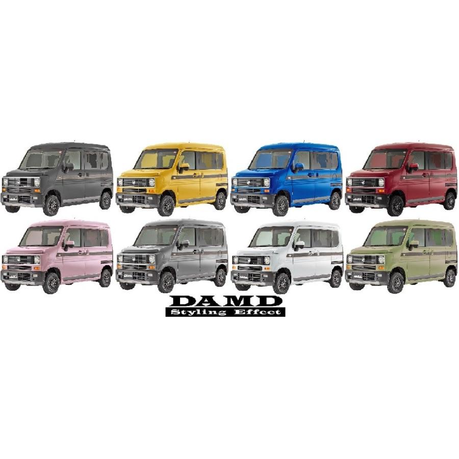 ホンダ 【M's】ホンダ N-VAN (2018.7-) DAMD DENALI リアバンパー (粗目マットブラック) ／／塗装済 ダムド Nバン エヌバン NVAN レトロ カスタム エアロ ...