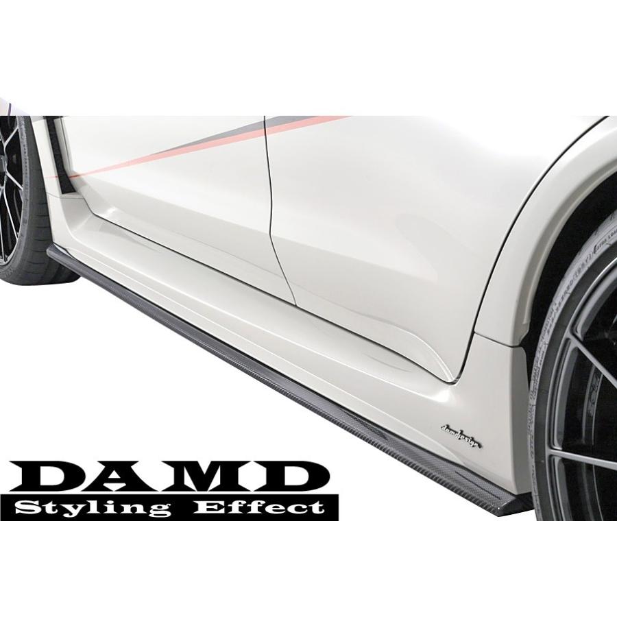 【M's】スバル WRX S4/STI (2014.8-) DAMD サイドスカートエクステンション 左右／／ダムド FRP製 エアロ サイドステップ サイドスポイラー VAG VAB ...