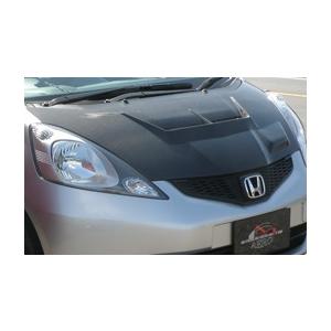 フィット 【M's】ホンダ GE GE6 GE7 GE8 GE9 (2007y-2013y) First Molding エアロボンネット FRP 未塗装 エアロ パーツ 部品 ファースト ...