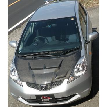 フィット 【M's】ホンダ GE GE6 GE7 GE8 GE9 (2007y-2013y) First Molding エアロボンネット FRP 未塗装 エアロ パーツ 部品 ファースト ...