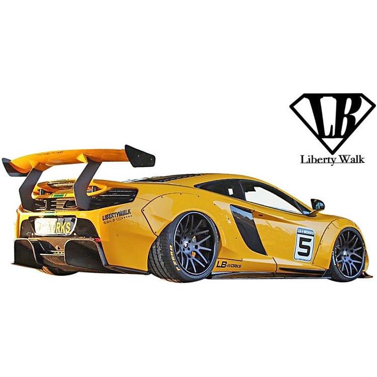 【M's】マクラーレン 650S (2014y-2018y) Liberty Walk LB-WORKS カーボン サイドディフューザー 左右 ...