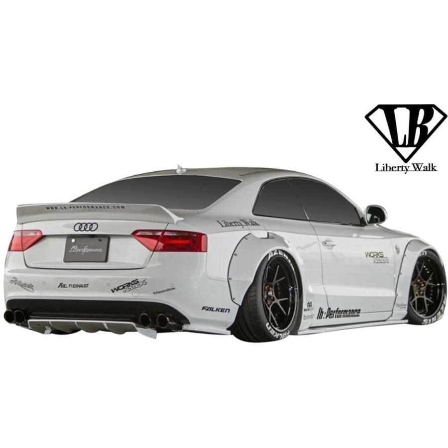 【M's】アウディ A5/S5 (2008y-) Liberty Walk LB-WORKS カーボン リアディフューザー 左右／／CFRP製 ...