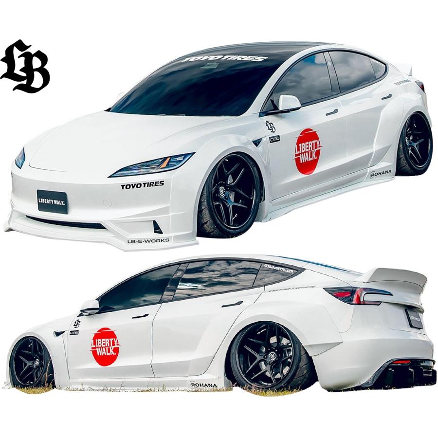 LIBERTY WALK（リバティーウォーク） 【M's】 TESLA MODEL3 テスラ モデル3 (2017y-2023y) LB-E ...