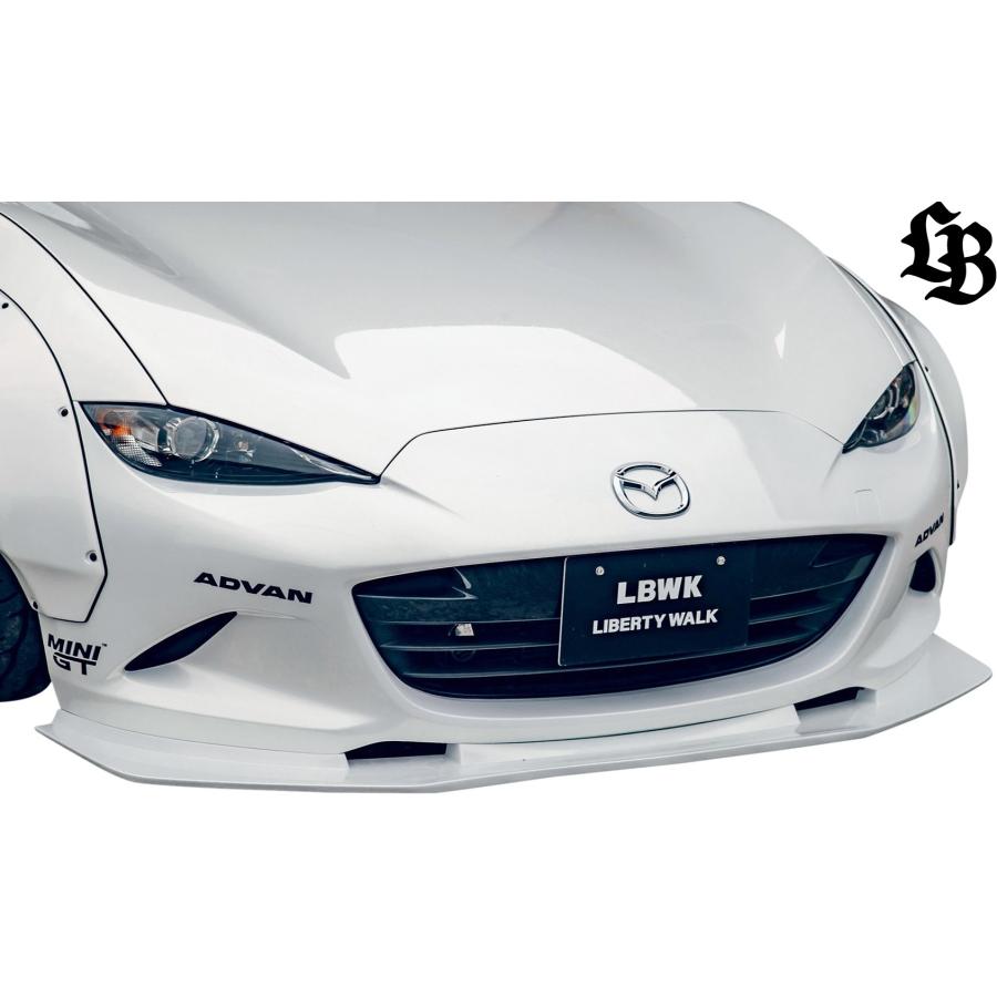 【M's】 MAZDA NDロードスター 2015- LB フロントディフューザー Liberty Walk リバティーウォーク エアロ パーツ カスタム ND ロードスター フロント ...