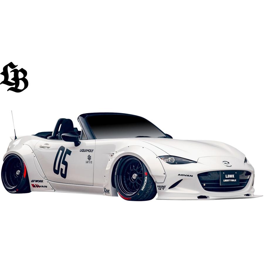 【M's】 MAZDA NDロードスター 2015- LB フロントディフューザー Liberty Walk リバティーウォーク エアロ パーツ カスタム ND ロードスター フロント ...