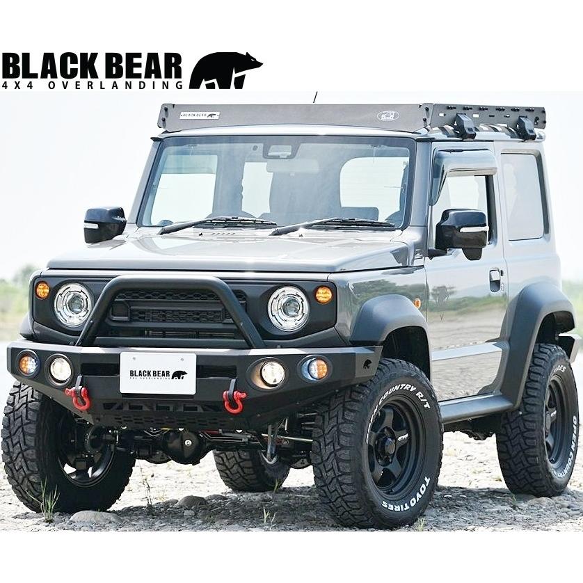 ジムニー 【M's】 スズキ ジムニーシエラ JB74W (2018y-) LANBO BLACK BEAR リアアイアンバンパー 高強度スチール ランボ エアロ パーツ 部品 外装 74 ...