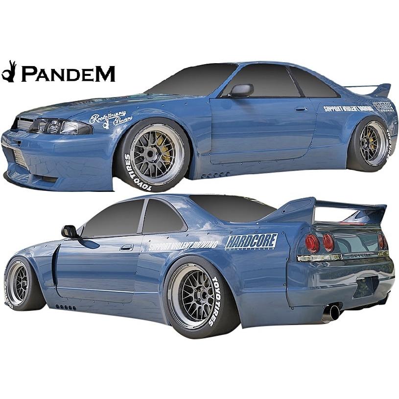 【M's】 NISSAN R33 スカイライン GT-R (1995y-1998y) PANDEM リアフェンダー 左右 ／／ パンデム ...