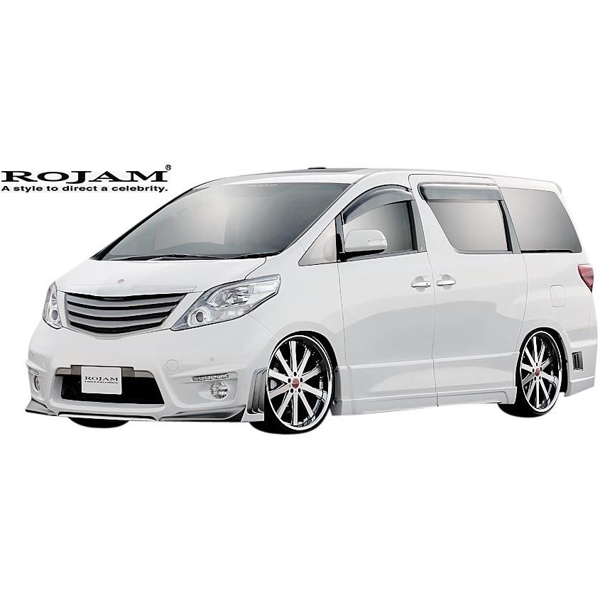 【M's】トヨタ アルファード 20系 前期 (2008/5-2011/10) ROJAM IRT GENIK エアロ 3点キット Ver.1 (F+S+R) FRP 未塗装 ロジャム エアロ ...