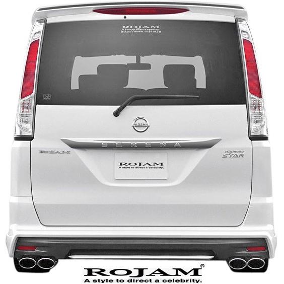 セレナ 【M's】日産 C26 前期 (2010/11-2013/11) ROJAM IRT GENIK エアロ 2点キット(F+R)／／ハーフタイプ NISSAN SERENA FRP ...