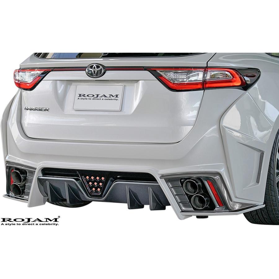 トヨタ 【M's】トヨタ ハリアー 60系 後期 (2017/6-) ROJAM IRT GENIK エアロ 2点キット (前後LED.Ver)／／FRP ロジャム エアロキット エアロセット ...