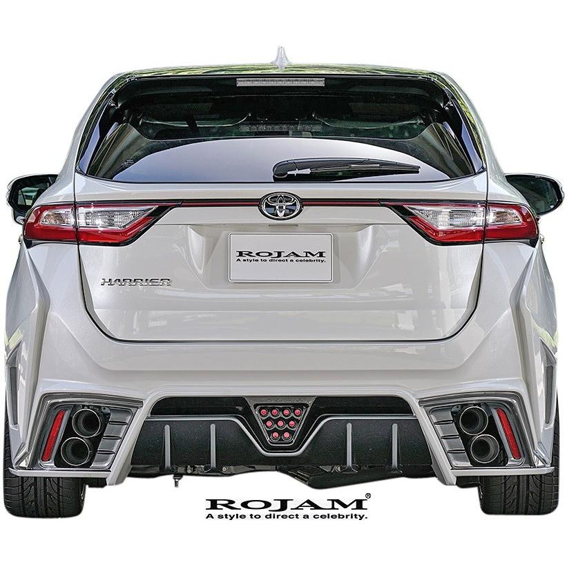 トヨタ 【M's】トヨタ ハリアー 60系 後期 (2017/6-) ROJAM IRT GENIK エアロ 2点キット (前後LED.Ver)／／FRP ロジャム エアロキット エアロセット ...