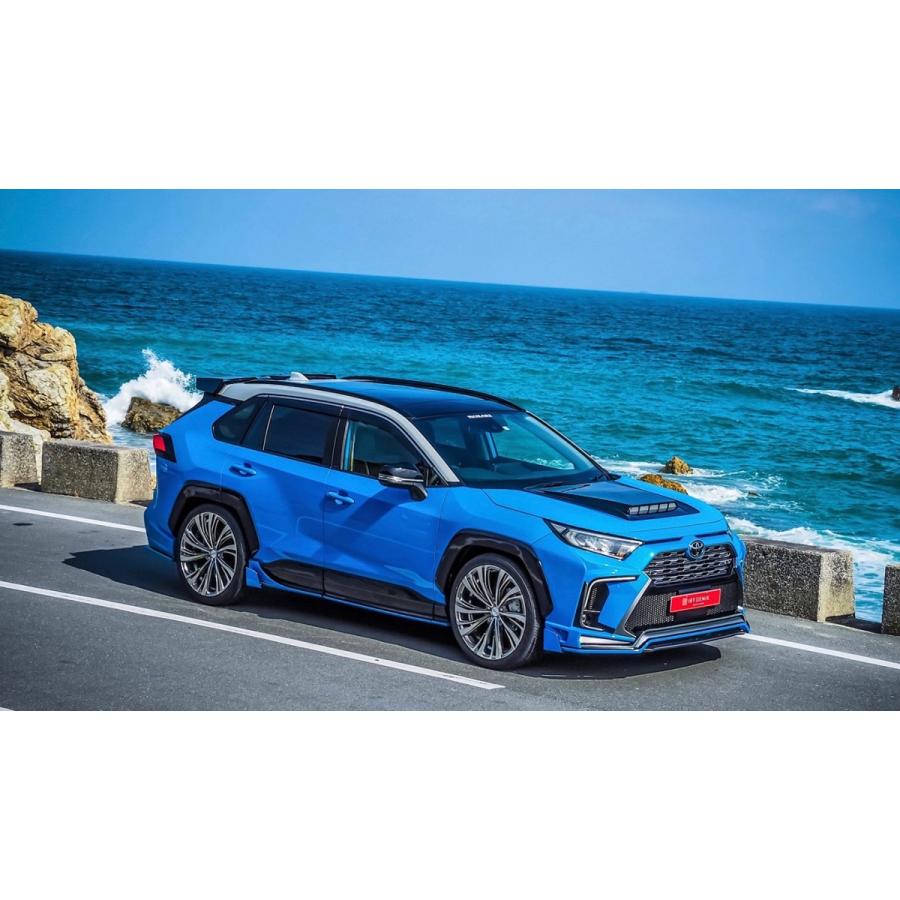 【M's】 トヨタ RAV4 MXAA54 アドベンチャー用 (2019/4-) ROJAM IRT GENIK エアロセット LED.ver 3点 ／／ FRP 未塗装 ロジャム フルエアロ ...