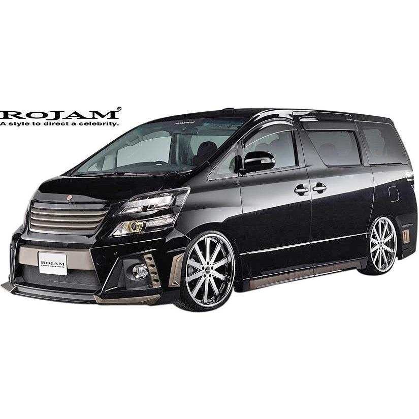 トヨタ 【M's】トヨタ ヴェルファイア 20系 後期 (2011/11-2014/12) ROJAM IRT GENIK エアロ 3点セット Ver.1 (F+S+R)／／FRP ロジャム ...