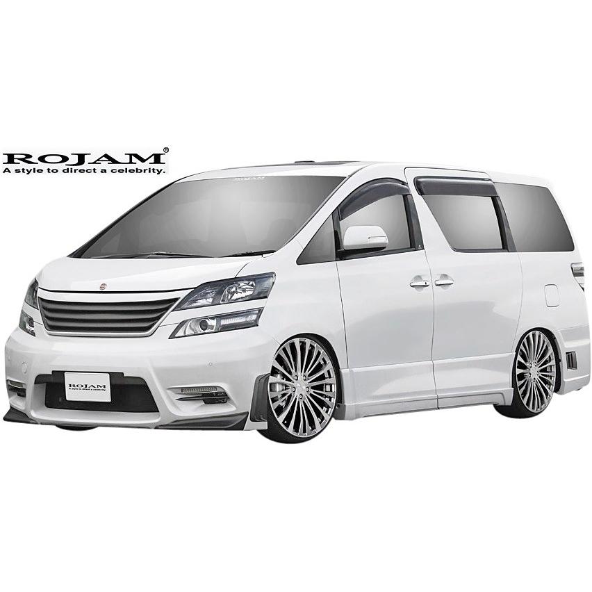 トヨタ 【M's】トヨタ ヴェルファイア 20系 前期 (2008/5-2011/10) ROJAM IRT GENIK エアロ 3点セット Ver.1 (F+S+R)／／FRP ロジャム ...