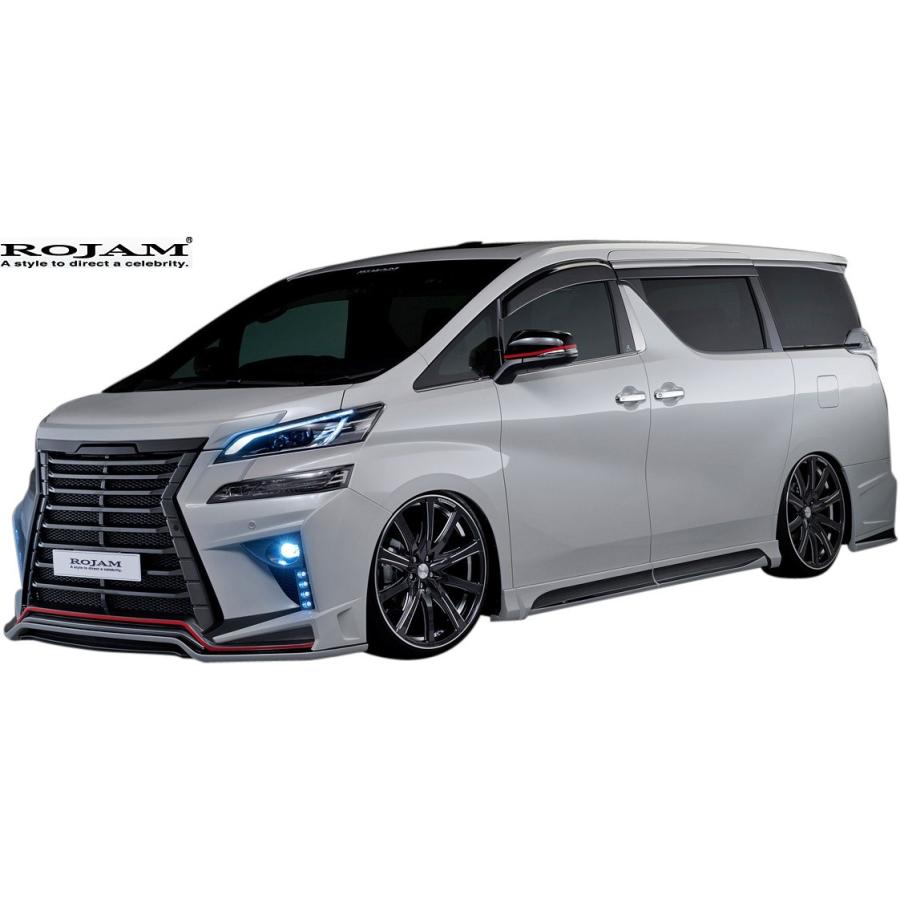 トヨタ 【M's】トヨタ ヴェルファイア 30系 前期 (2015/1-2017/12) ROJAM IRT GENIK エアロ 2点キット F+R(※ PCS/DRCC対応) FRP 未塗装 ...