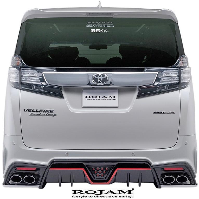 トヨタ 【M's】トヨタ ヴェルファイア 30系 前期 (2015/1-2017/12) ROJAM IRT GENIK エアロ 2点キット F+R(※ PCS/DRCC対応) FRP 未塗装 ...