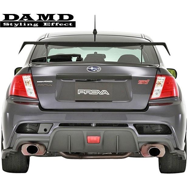 WRX STI 【M's】スバル インプレッサ GV (2010.1-) DAMD リアバンパーエクステンション LR／／CARBON カーボン ダムド エアロ カスタム CBA-GVB ...
