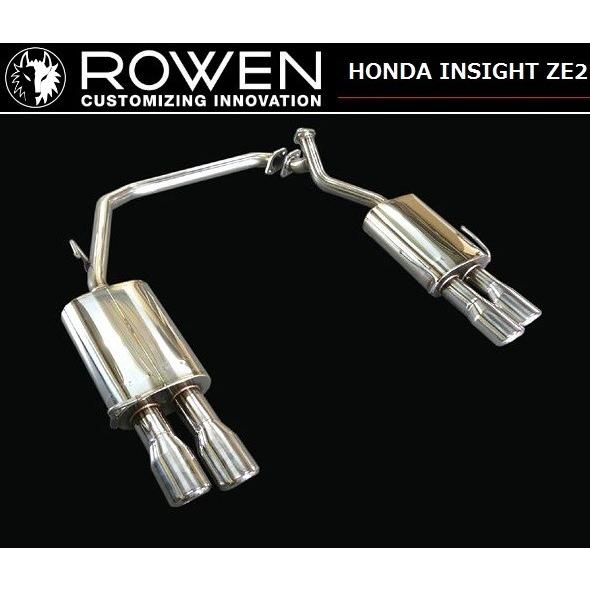 【M's】ホンダ インサイト 前期（H21.2-H23.10）左右 4本出し マフラー ROWEN ／ ロエン PREMIUM01S ...