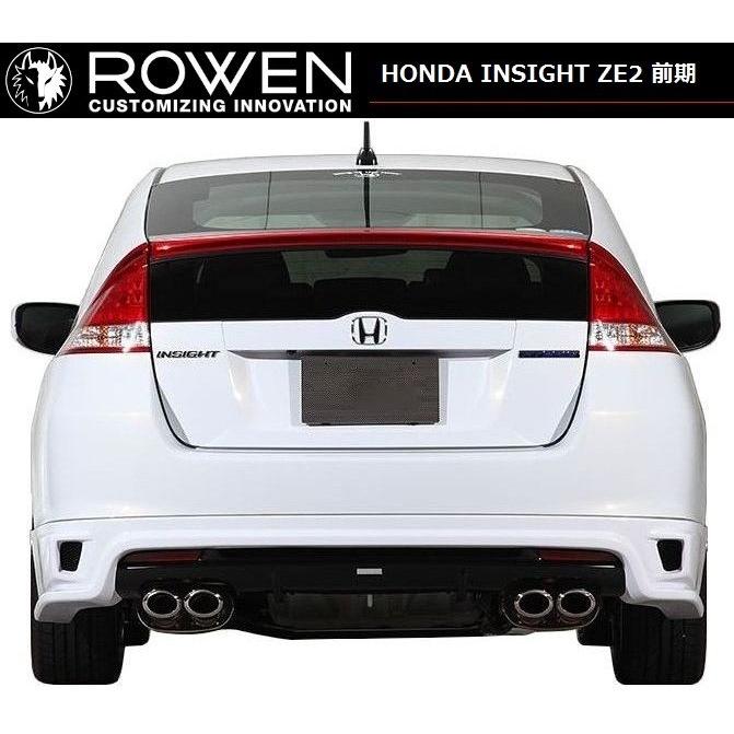 【M's】ホンダ インサイト 前期（H21.2-H23.10）左右 4本出し マフラー ROWEN ／ ロエン PREMIUM01S ...