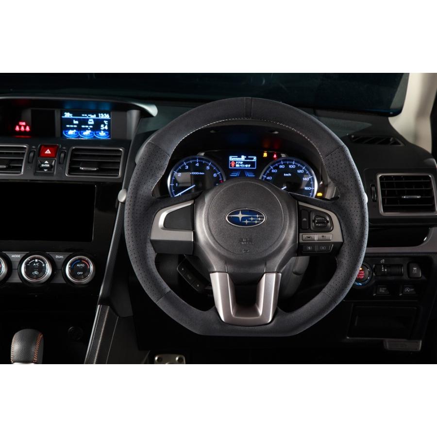 SUBARU 【M's】スバル インプレッサ/XV(GJ/GP) E- レガシィ/OUTBACK(BS/BN)A-C フォレスター(SJ) D- DAMD スポーツステアリング(スエード× ...