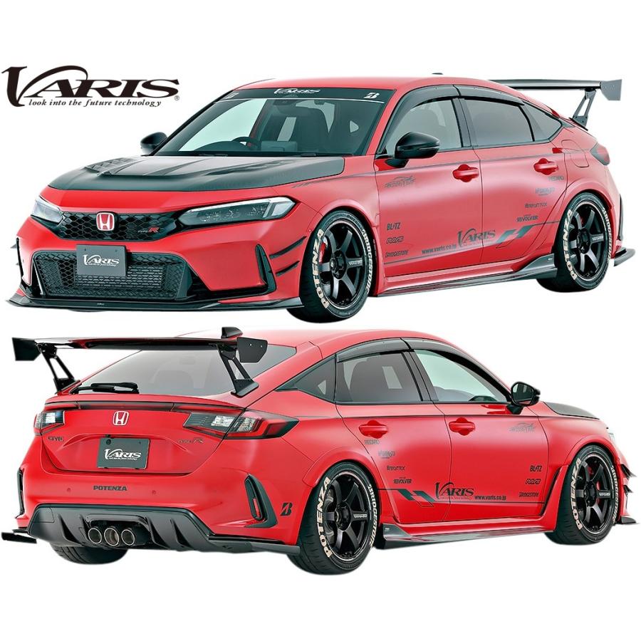 シビック 【M’s】 HONDA タイプR FL5 前期 (2022y-) VARIS ARISING-1 フルキット フルエアロ 9点 バリス FRP CARBON エアロ パーツ セット ...