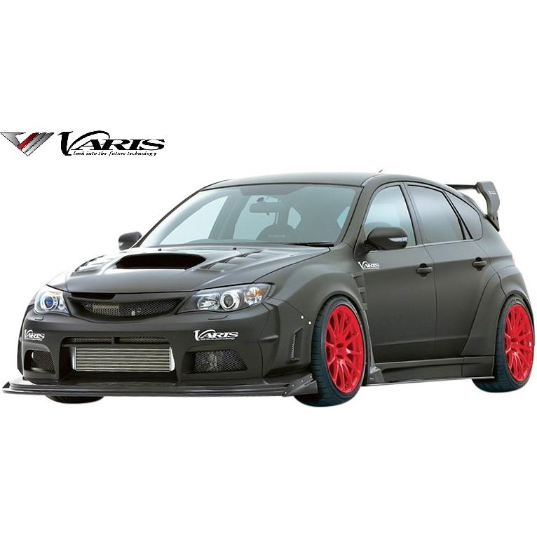 WRX STI 【M’s】 SUBARU GRB インプレッサ (2007y-2014y) VARIS ワイドボディ フルキットB 4点 バリス FRP+CARBON エアロ パーツ セット ...